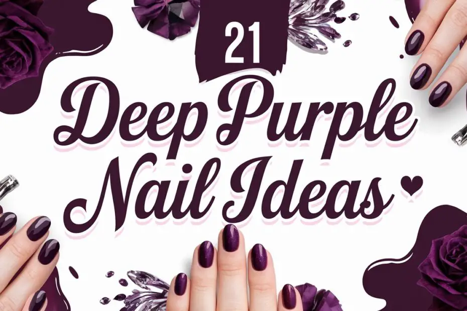 Deep Purple Nail Ideas That Scream Main Character Energy (21 Gorgeous ...