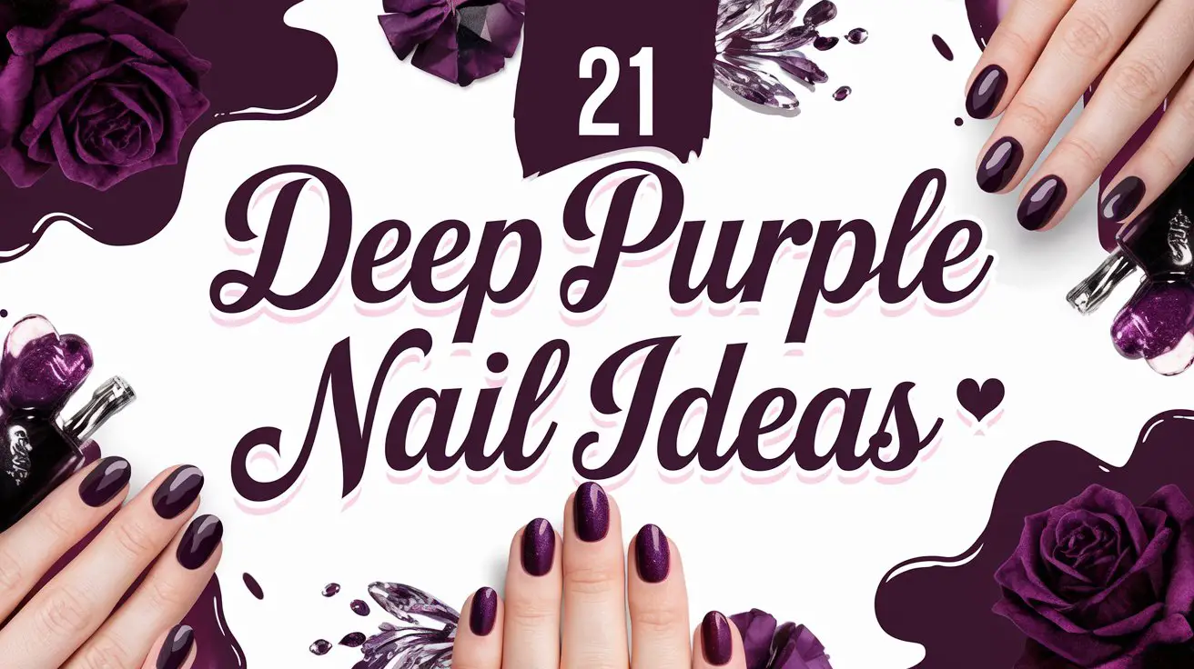 Deep Purple Nail Ideas That Scream Main Character Energy (21 Gorgeous ...