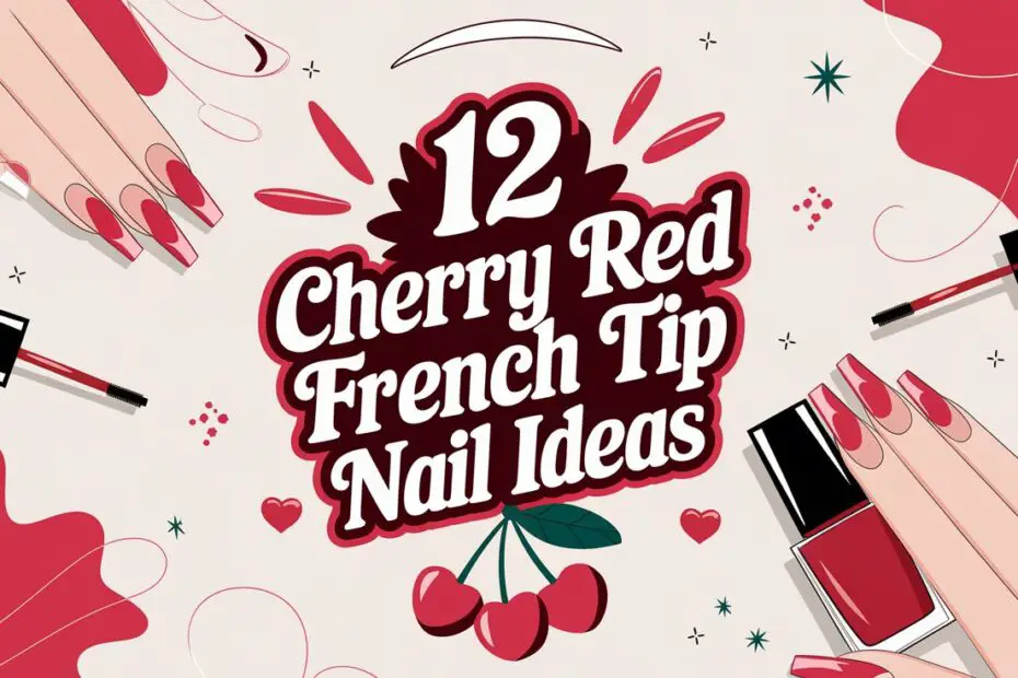 Cherry Red French Tip Nails: 12 Stunning Ideas That'll Make You The ...