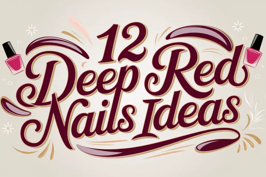 Deep Red Nails Ideas: 12 Stunning Designs You Need to Try Right Now