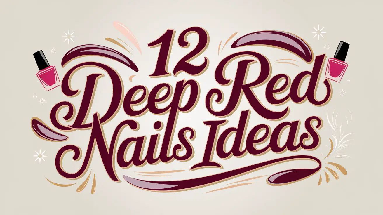 Deep Red Nails Ideas: 12 Stunning Designs You Need to Try Right Now