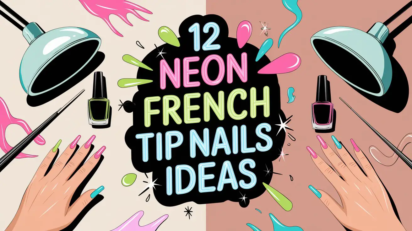 Neon French Tip Nails Ideas That'll Make You The Main Character (12 ...