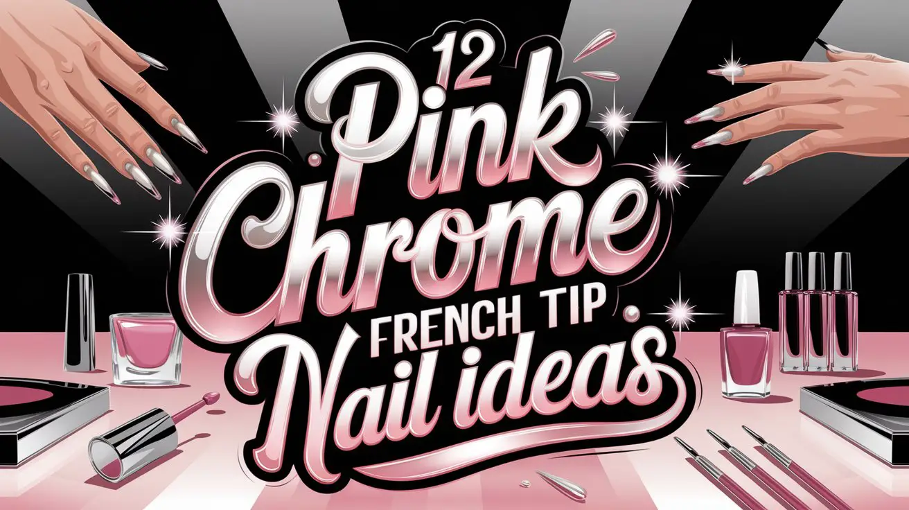 Pink Chrome French Tip Nails That'll Make You The Main Character (12 ...